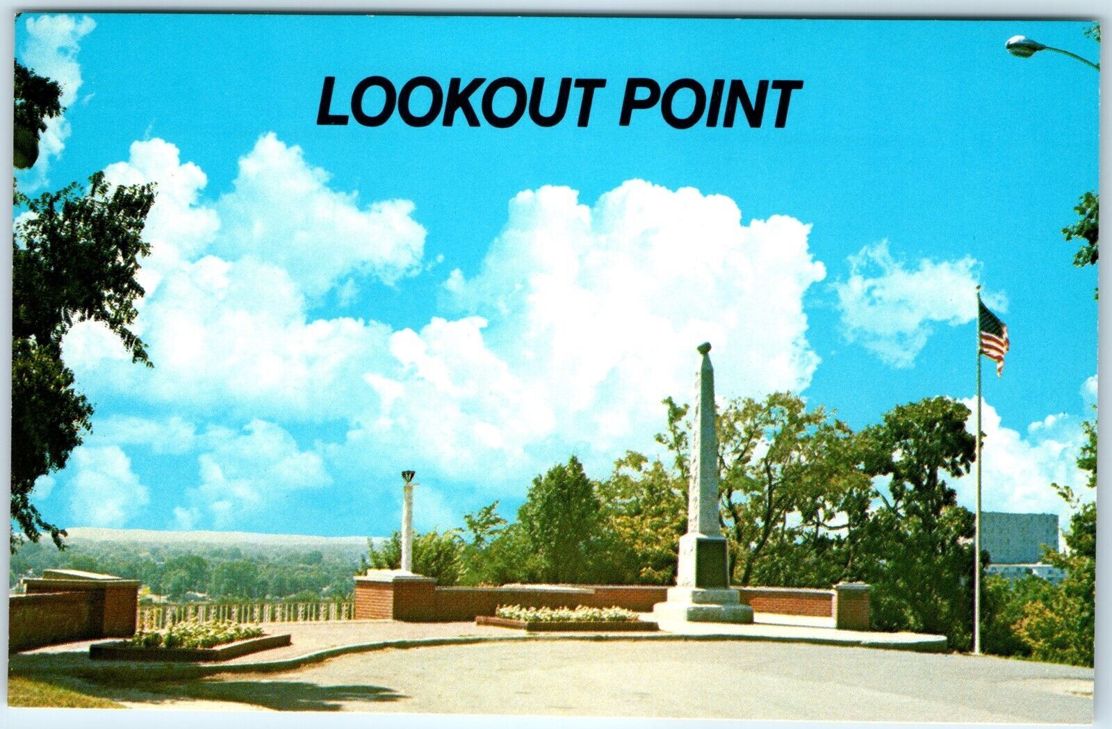 c1970s Council Bluffs, IA Lookout Point Lincoln Monument PC Union ...