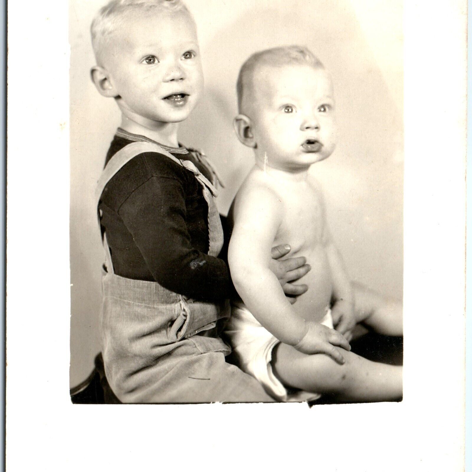 c1940s Handsome Little Boys RPPC Cool Manly Baby Real Photo PC Erik ...