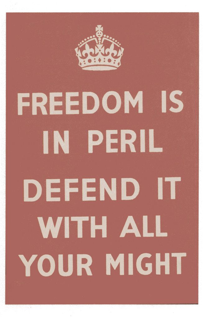 Freedom Is In Peril Defend Your Country WW2 War Poster Postcard ...