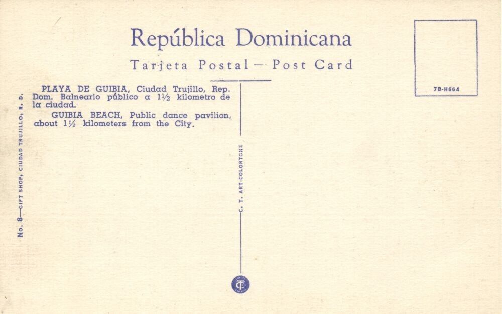 dominican republic, TRUJILLO, Playa de Guibia, Beach Scene (1950s ...