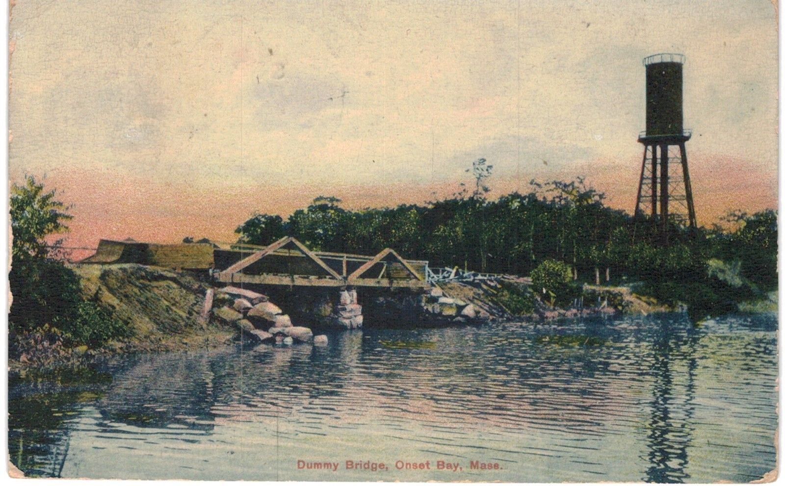 Onset DUmmy Bridge Water Tower 1910 MA | United States - Massachusetts ...