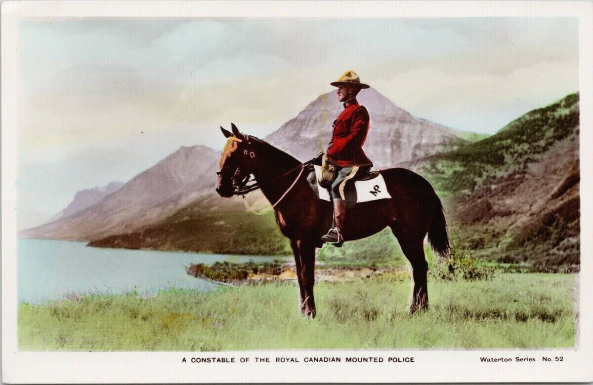 RCMP Mountie Constable Royal Canadian Mounted Police Spalding RPPC ...