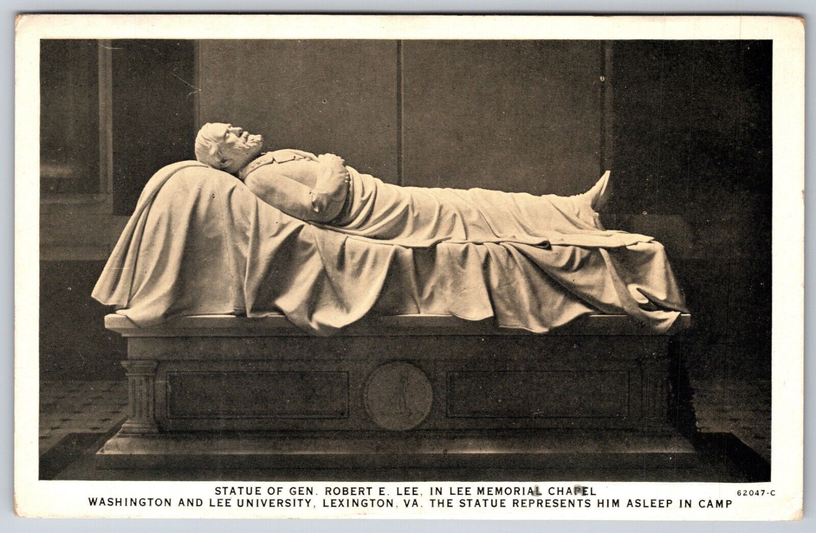 Statue of Robert E Lee in Lee Memorial Chapel Lexington VA UNP WB ...