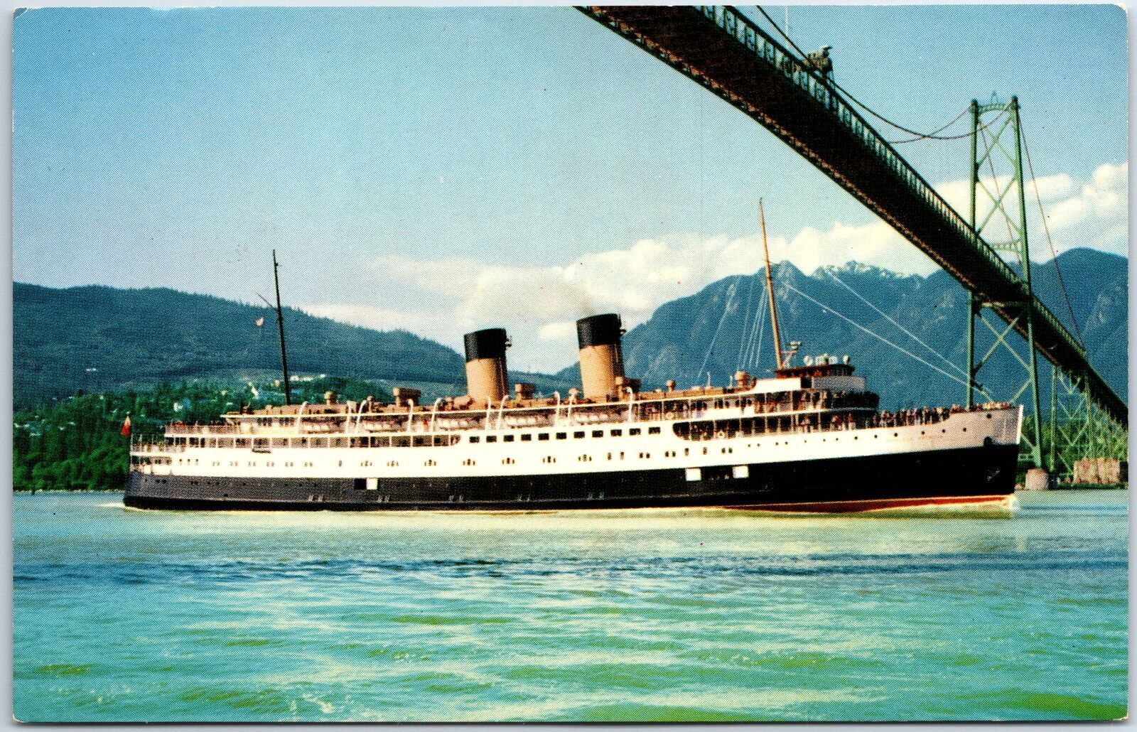 Vintage Postcard CPR Princess Patricia Triangle Route Seattle Victoria ...