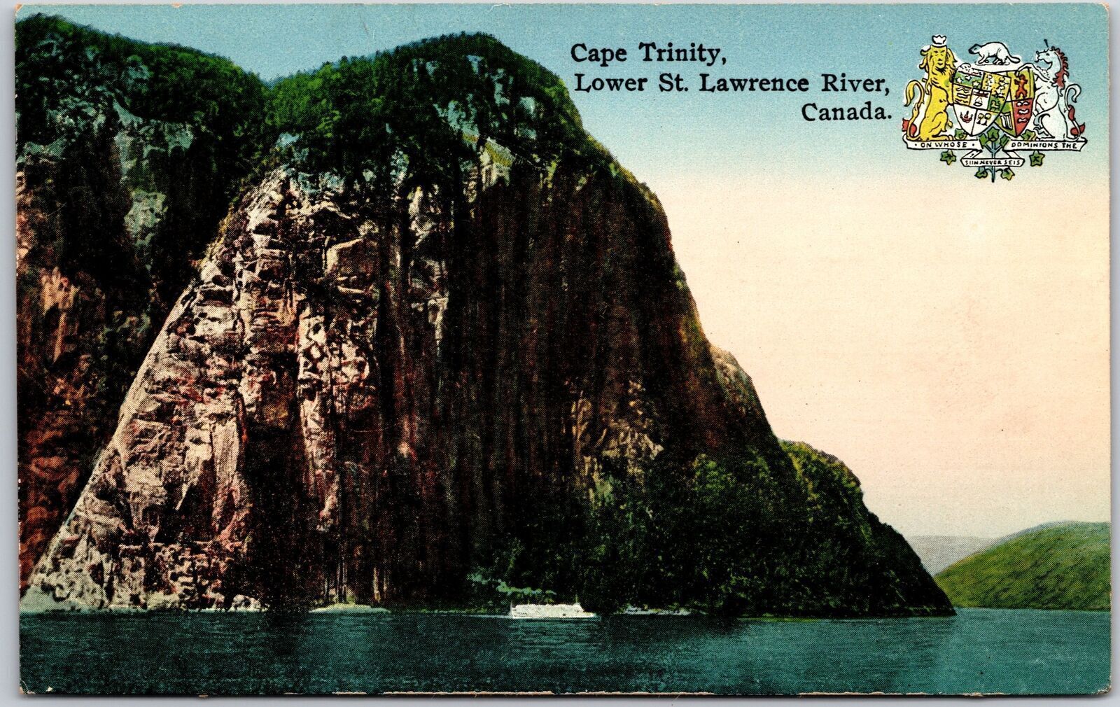 Cape Trinity Lower Saint Lawrence River Canada Scenic Cliff Beauty Spot ...
