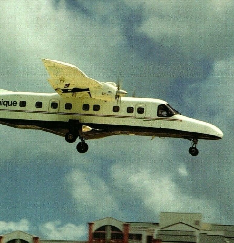 Dornier 228-202 Air Martinique Aircraft Chrome Postcard Mary Jayne ...