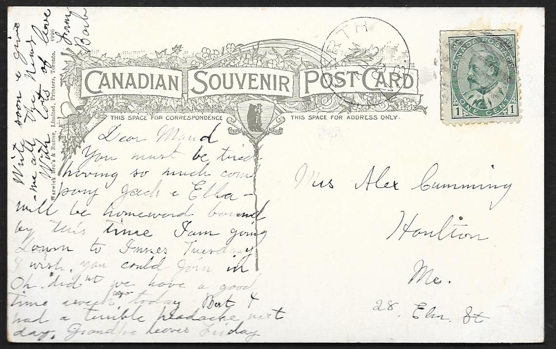 River & Town Plaster Rock New Brunswick CANADA Used c1909 | Canada ...