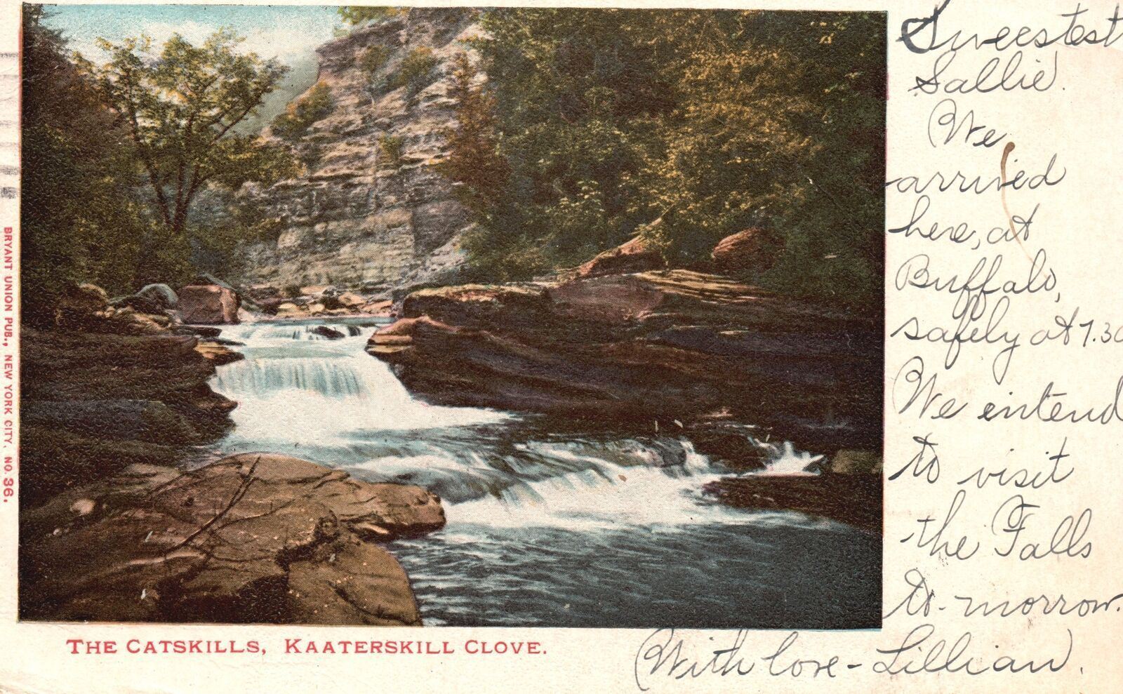 Vintage Postcard 1905 Best Waterfall View Kaaterskill Clove Catskills ...