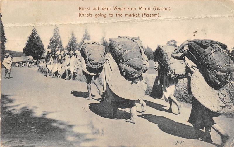 BR62478 khasis going to the market assam types folklore india | Asia ...