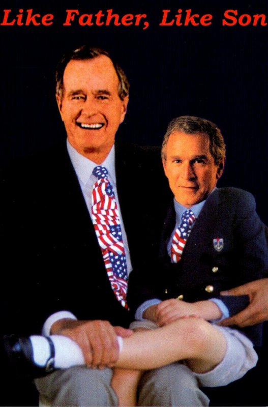 Humour Like Father Like Son "Big George" and "Little George" Bush ...