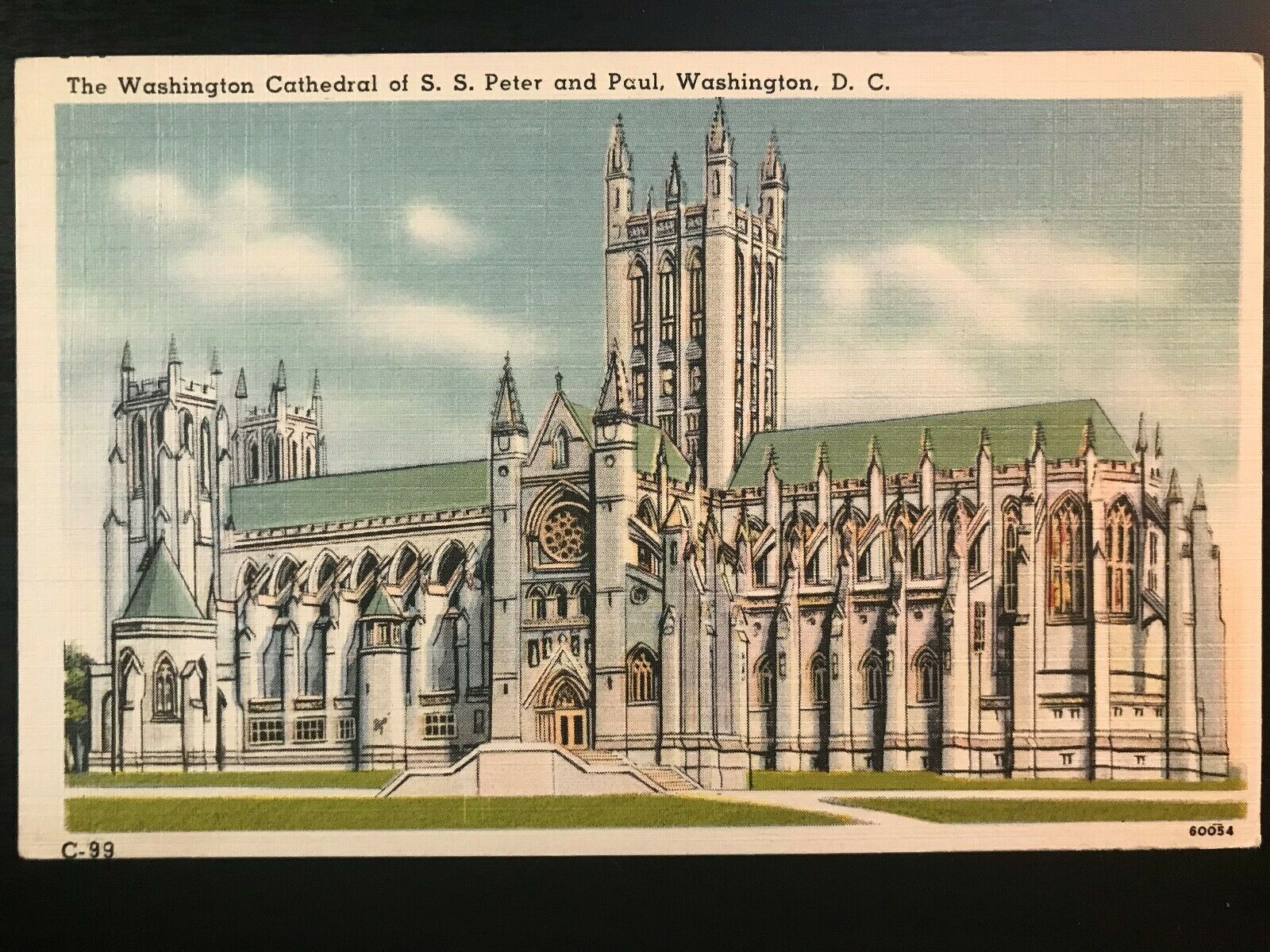Vintage Postcard 1930-1945 Washington Cathedral S.S. Peter & Paul ...