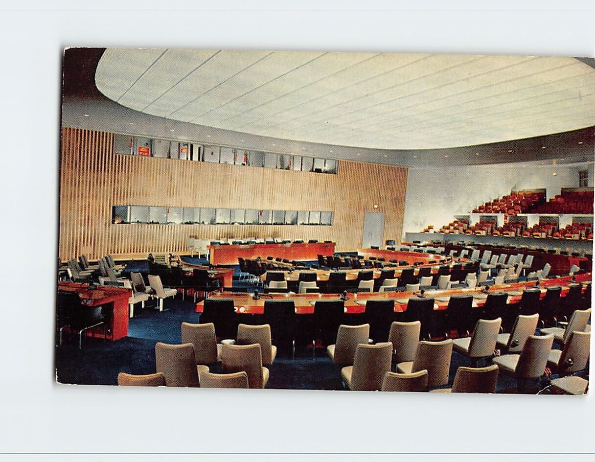 Postcard General Assembly Committee Room, United Nations Headquarters ...