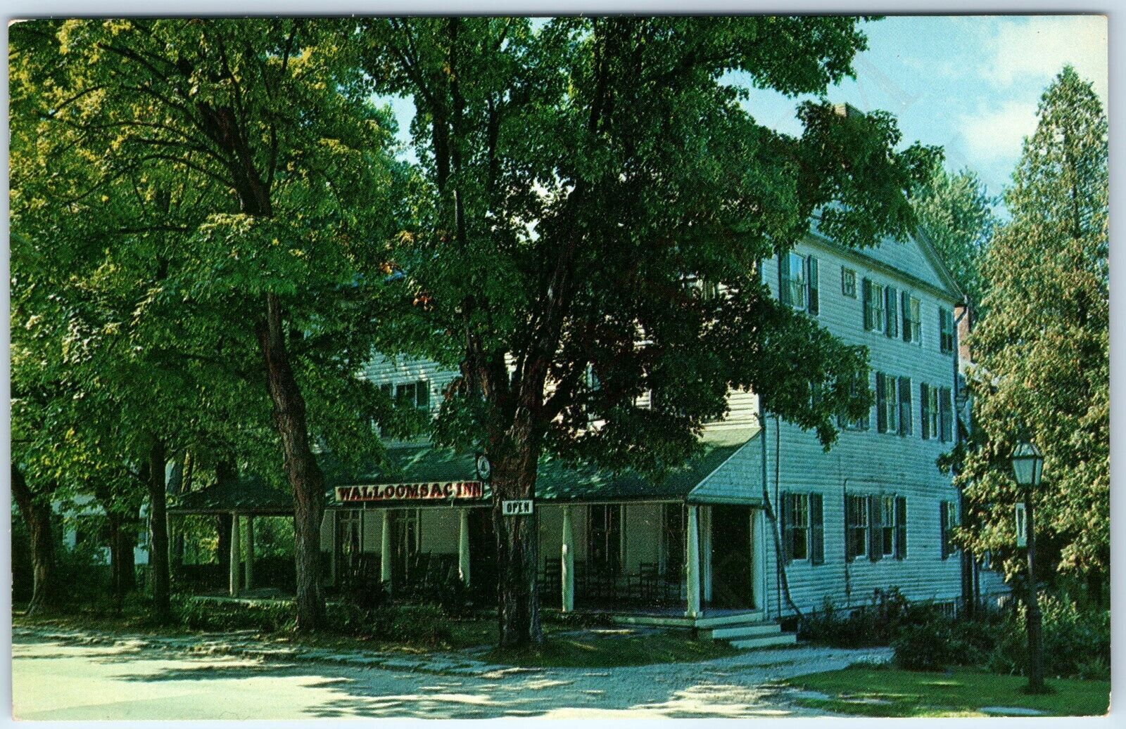 c1960s Old Bennington, VT Walloomsac Inn Oldest Hotel 1764 Rev Jediah ...