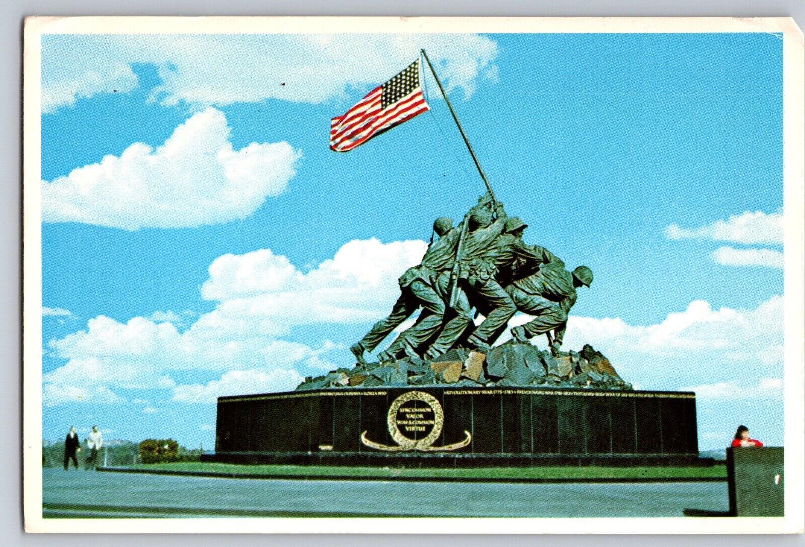C1945 Iwo Jima Statue USMC War Memorial Arlington Cemetery Postcard ...