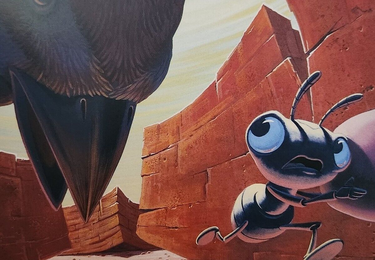 A Bug's Life Narrow Escape Concept Art by Tia Kratter Bob Pauley Pixar ...