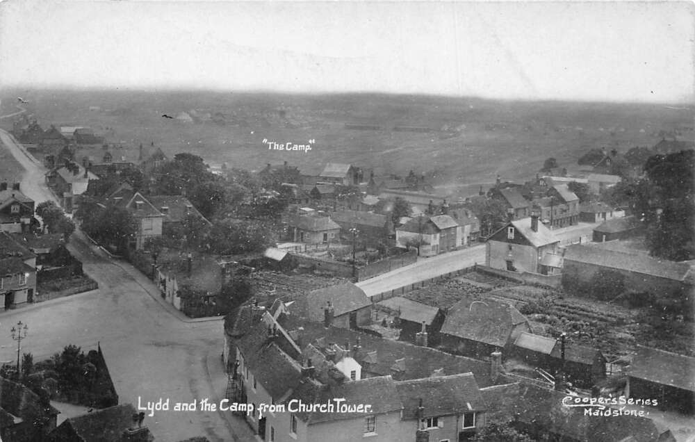 Lydd England and the Camp from Church Tower Real Photo Vintage Postcard ...