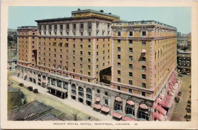 Mount Royal Hotel Montreal Quebec QC Que Unused Postcard D71 | Canada ...
