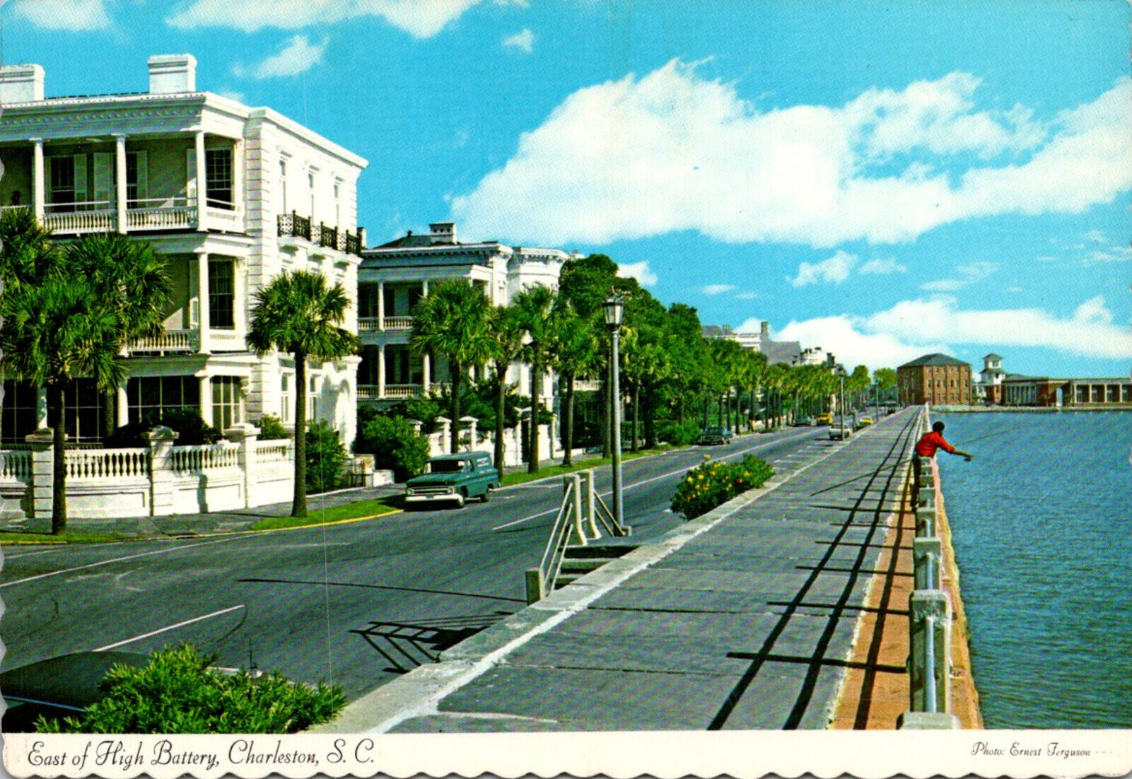 South Carolina Charleston Scene Along East Of High Battery | United ...