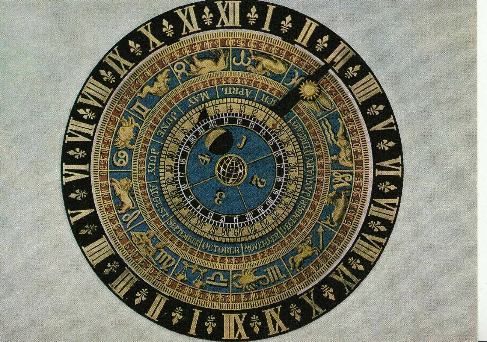 Middlesex Postcard - Hampton Court Palace - Dial Astronomical Clock ...