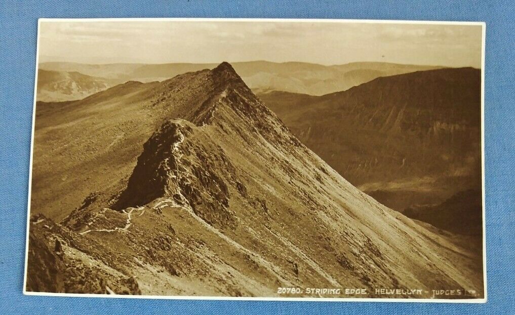 Vintage Judges Postcard No.20780 Striding Edge Helvellyn (K1A) | Europe ...
