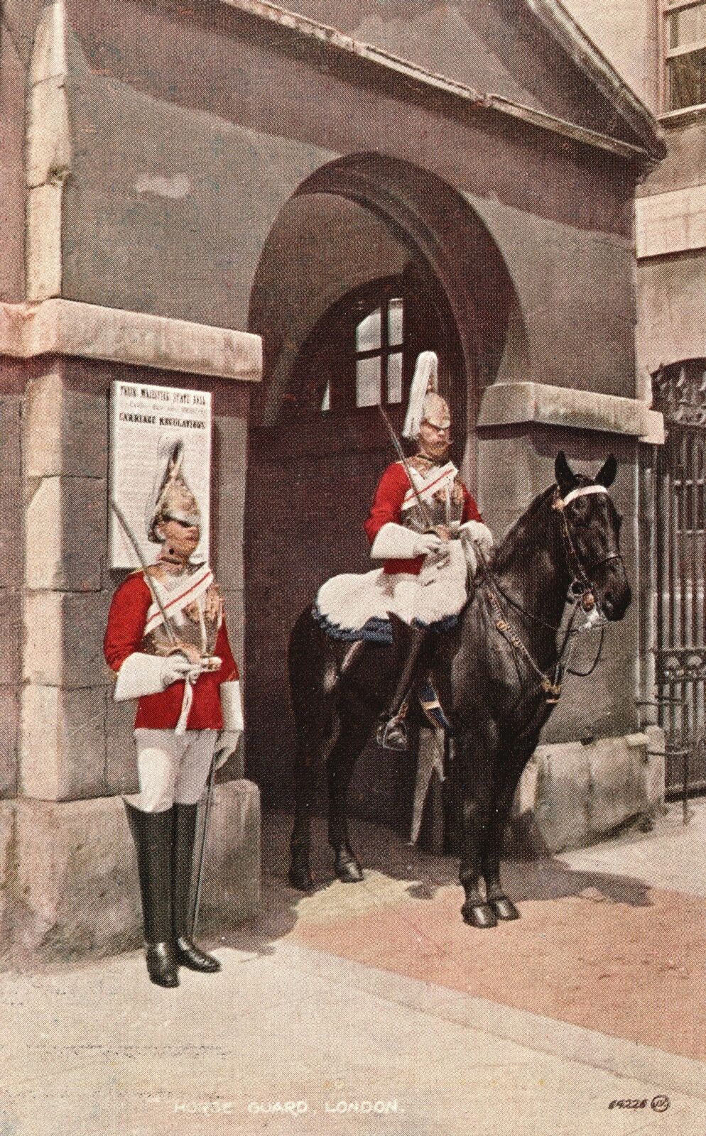 Vintage Postcard 1910's Horse Guard Whitehall Entrance To St. James ...