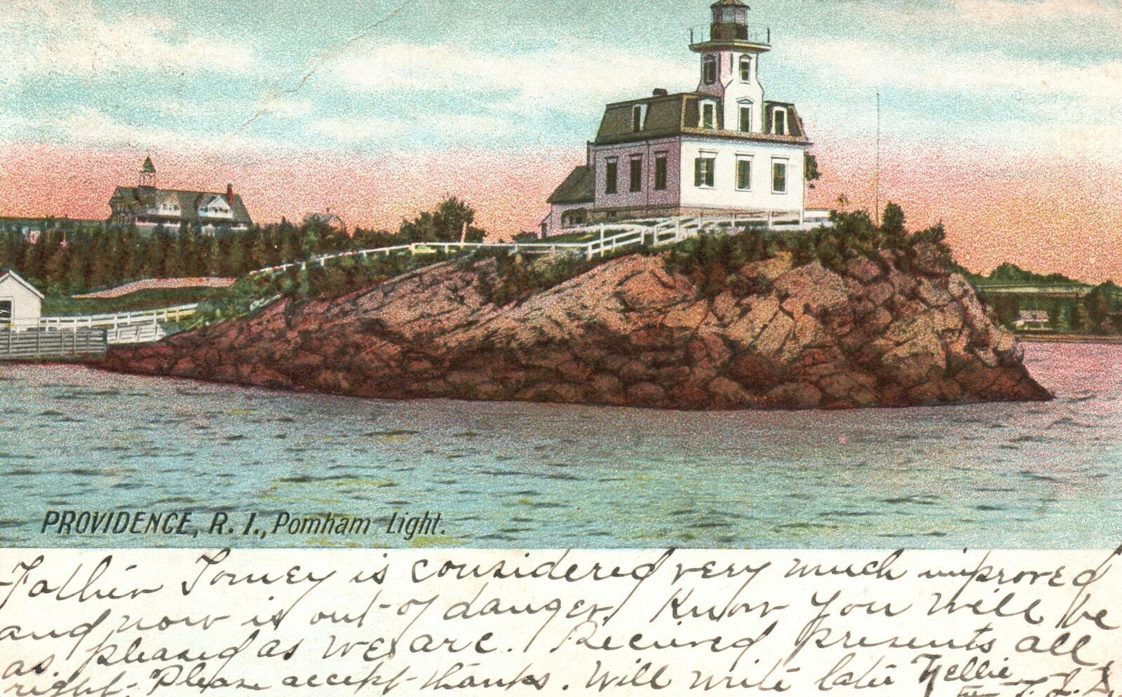 Vintage Postcard 1907 Farm Ham Light Sightseeing Providence Rhode ...