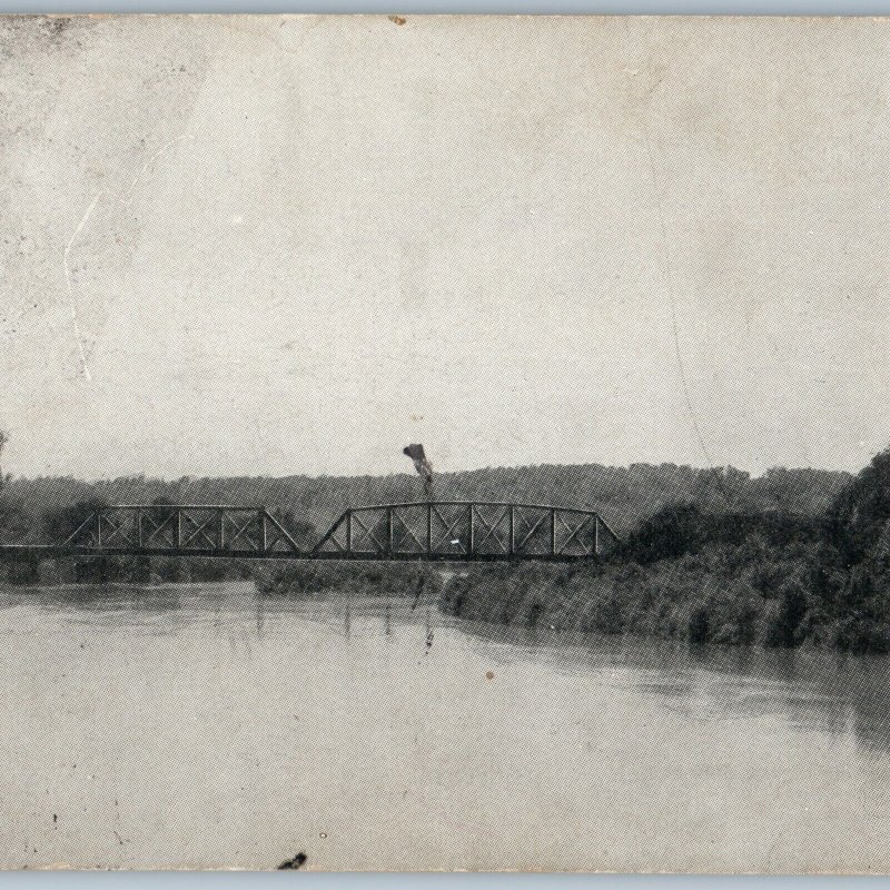 1898 Boone, IA Early Kate Shelly High Bridge Truss Railway Heroine ...