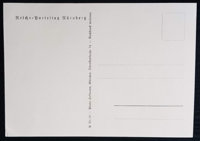 Germany Third Reich Original Propaganda Postcard Nsdap Nazi Nuremberg ...