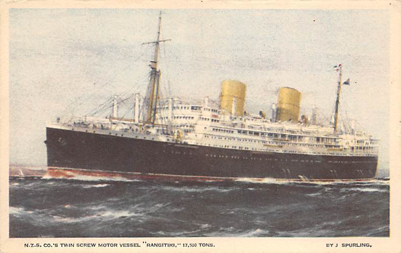 Rangitiki Twin Screw Motor Vessel Rangitiki, New Zealand Shipping ...