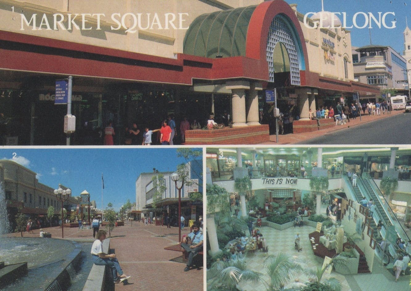 Market Square Geelong Australia This Is Now Banner Shops Postcard ...
