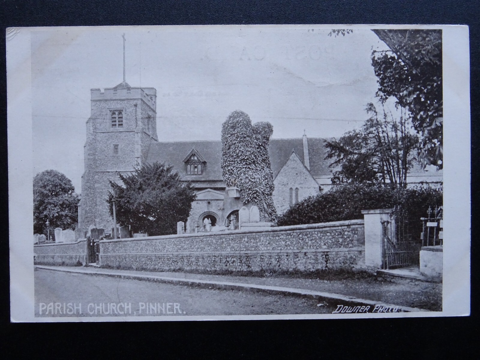 London Pinner ST JOHN THE BAPTIST CHURCH & FLOATING COFFIN c1905 ...
