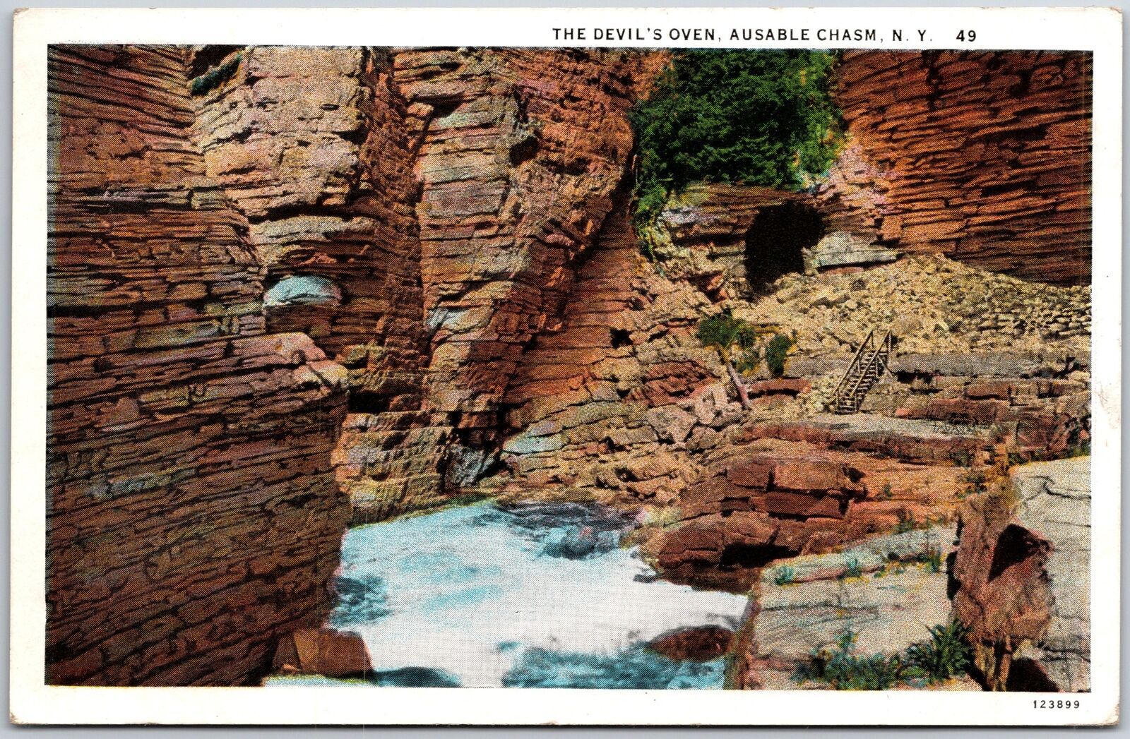 1931 The Devil's Oven Ausable Chasm New York NY Column Rocks Posted ...
