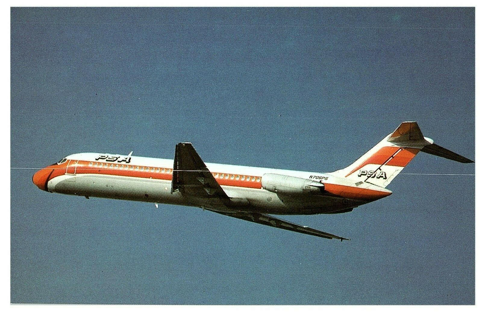 PSA Pacific Southwest Airlines McDonnell Douglas DC-9-32 Postcard ...