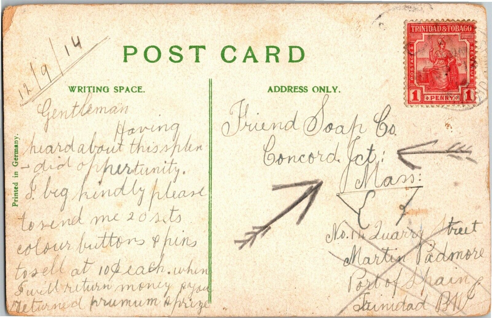 British Workman Comic, Bricks Fall Ladder c1914 Vintage Postcard U18 ...