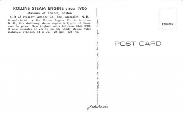 Rolling Steam Engine in Boston, Massachusetts Museum of Science ...