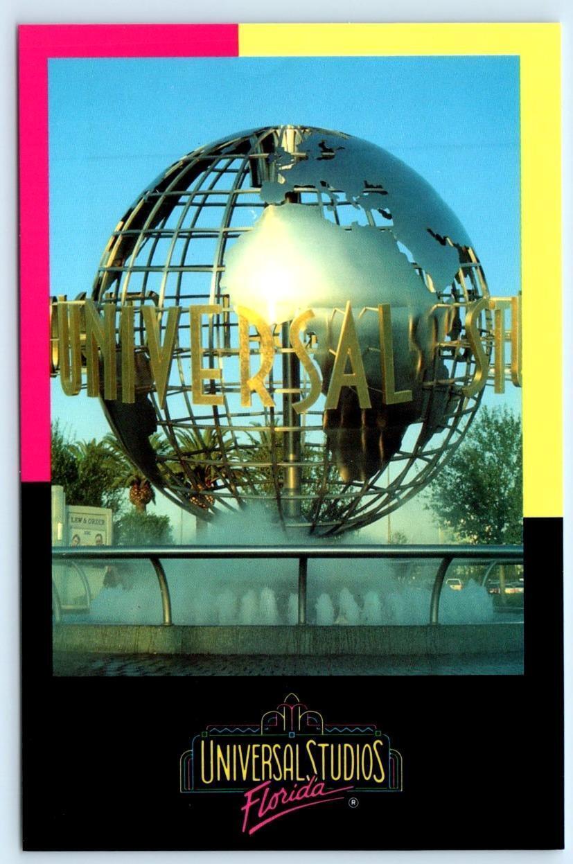 2 Postcards UNIVERSAL STUDIOS, Orlando FL ~ Amusement Park GLOBE 1994 ...