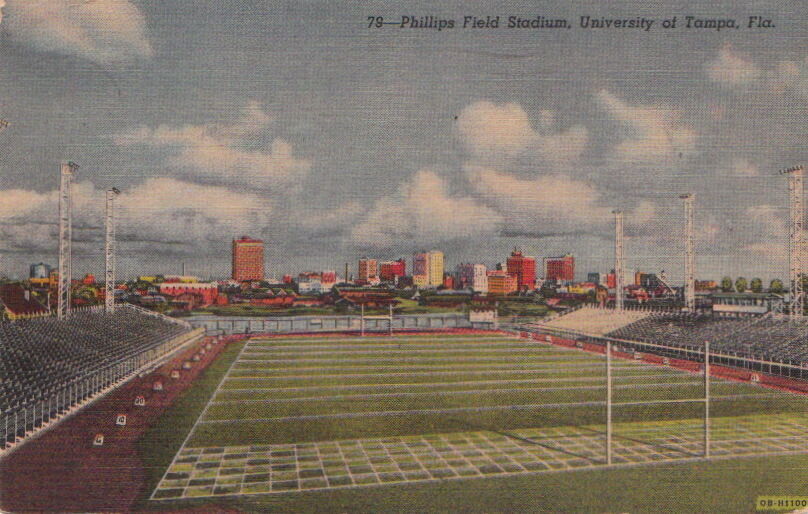 Postcard Phillips Field Stadium University Tampa FL | United States ...