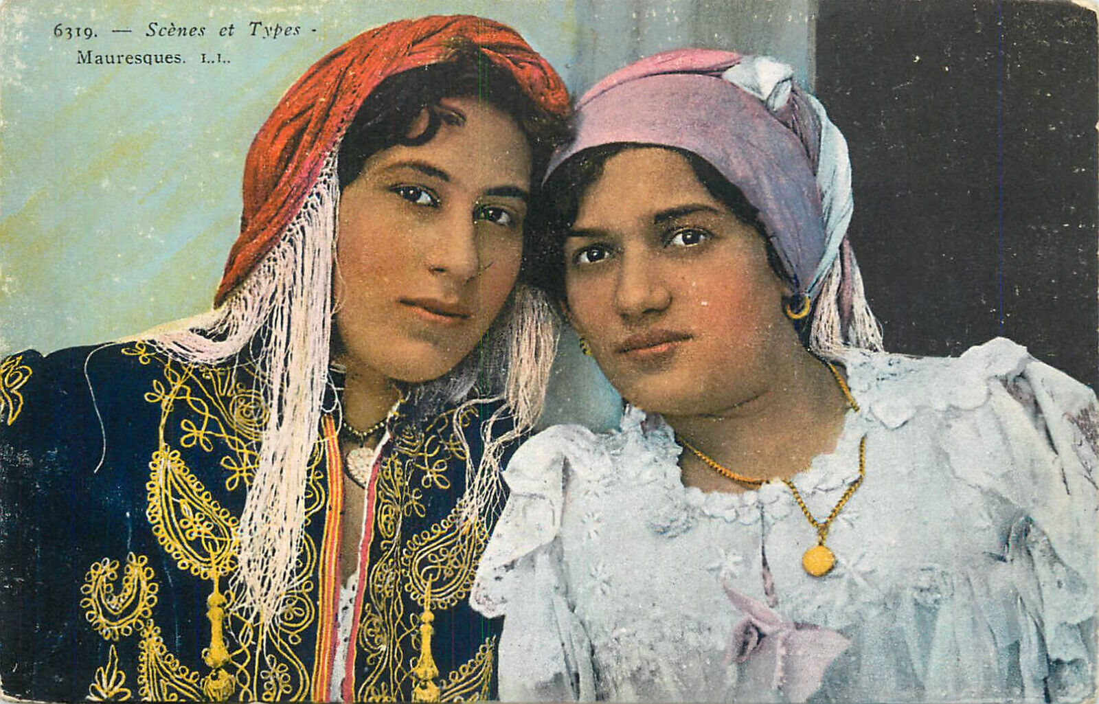 Moorish ethnic women North Africa scene and types vintage postcard ...