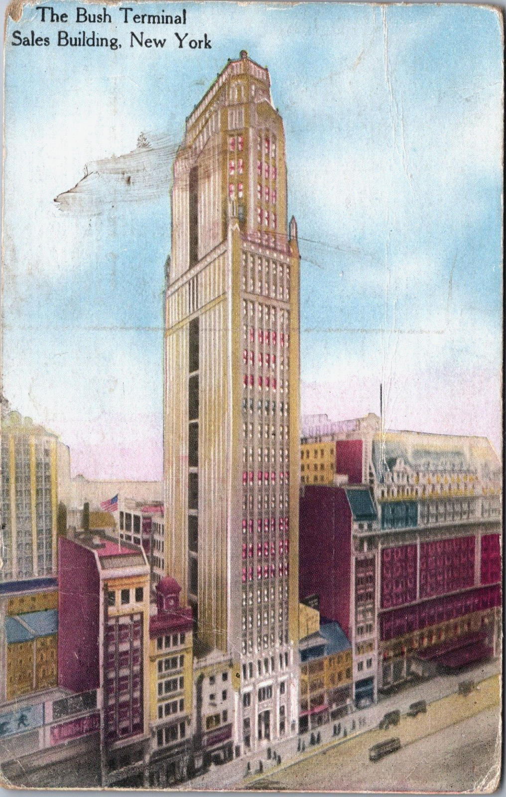 The Bush Terminal Sales Building New York City Postcard B202 | United ...