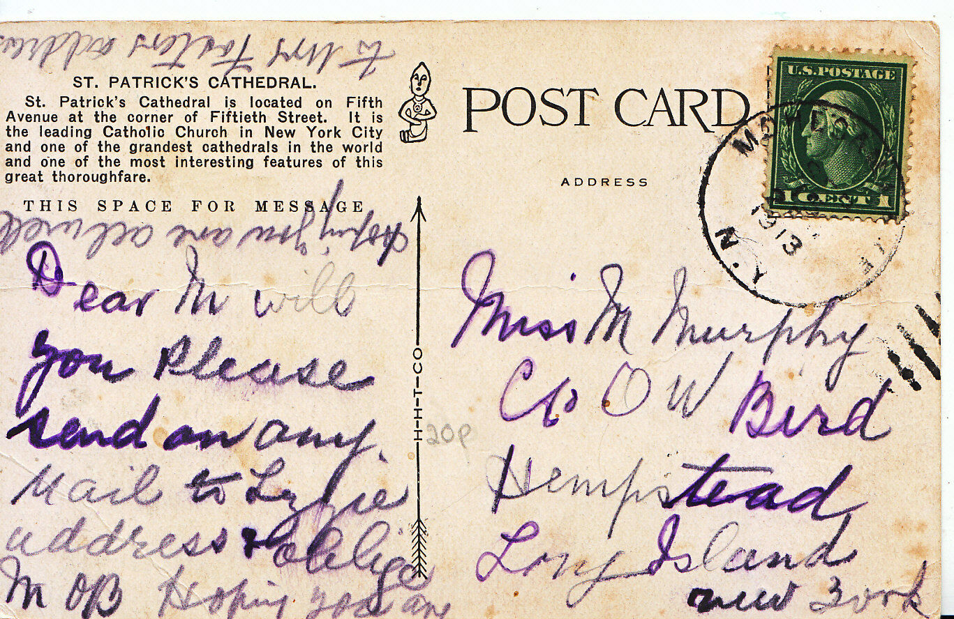 Genealogy Postcard - Family History - Murphy - Long Island - New York ...