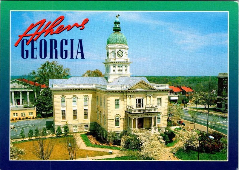 3~4X6 Postcards Athens, GA Georgia STREET SCENE & CITY HALL & BIRD'S ...