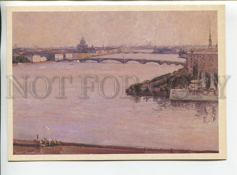 453427 USSR 1978 year Leningrad painting the artist Manizer Cruiser ...