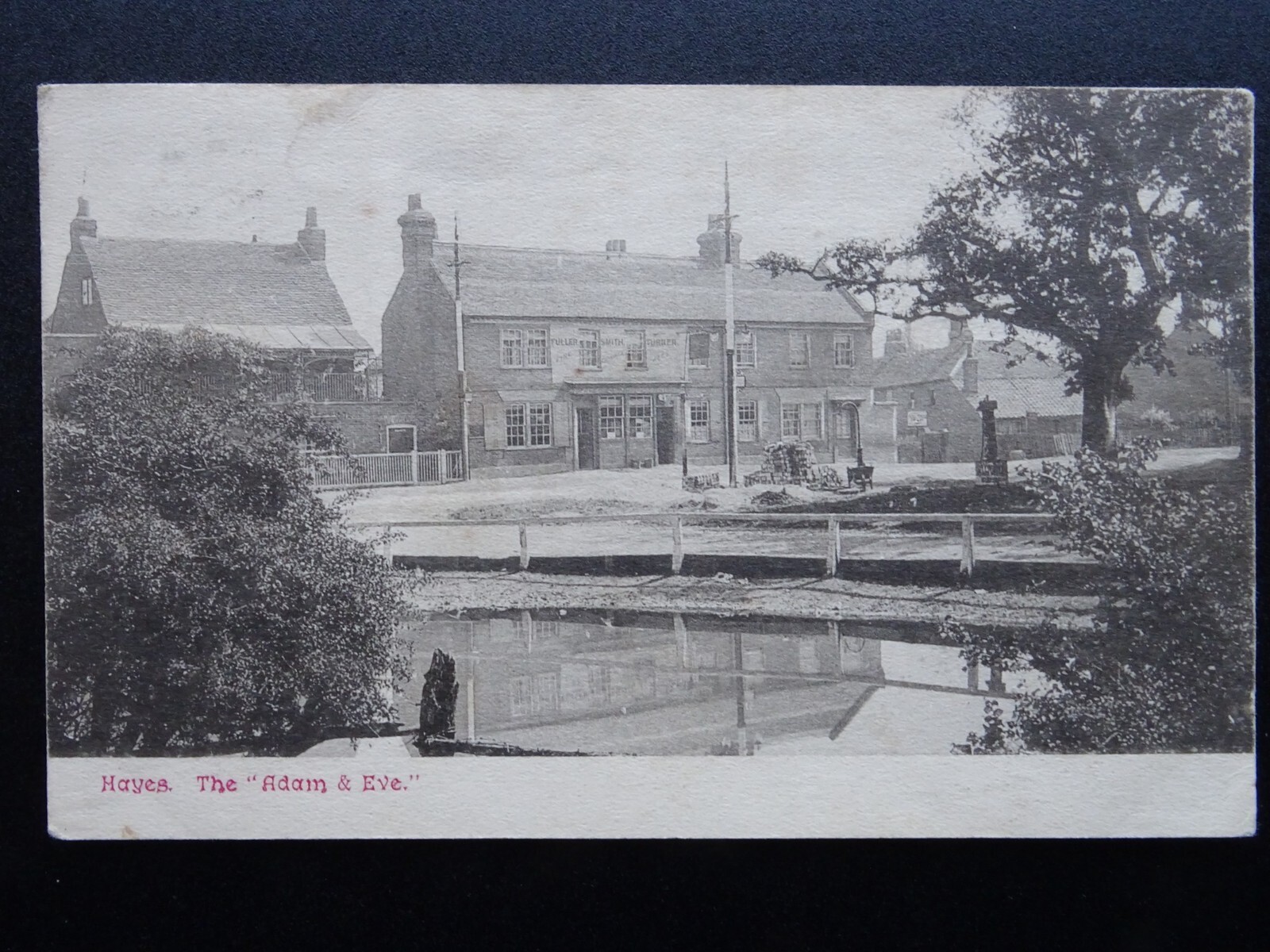 London Middlesex Hillingdon HAYES The ADAM & EVE Pub / Inn & POND c1904 ...