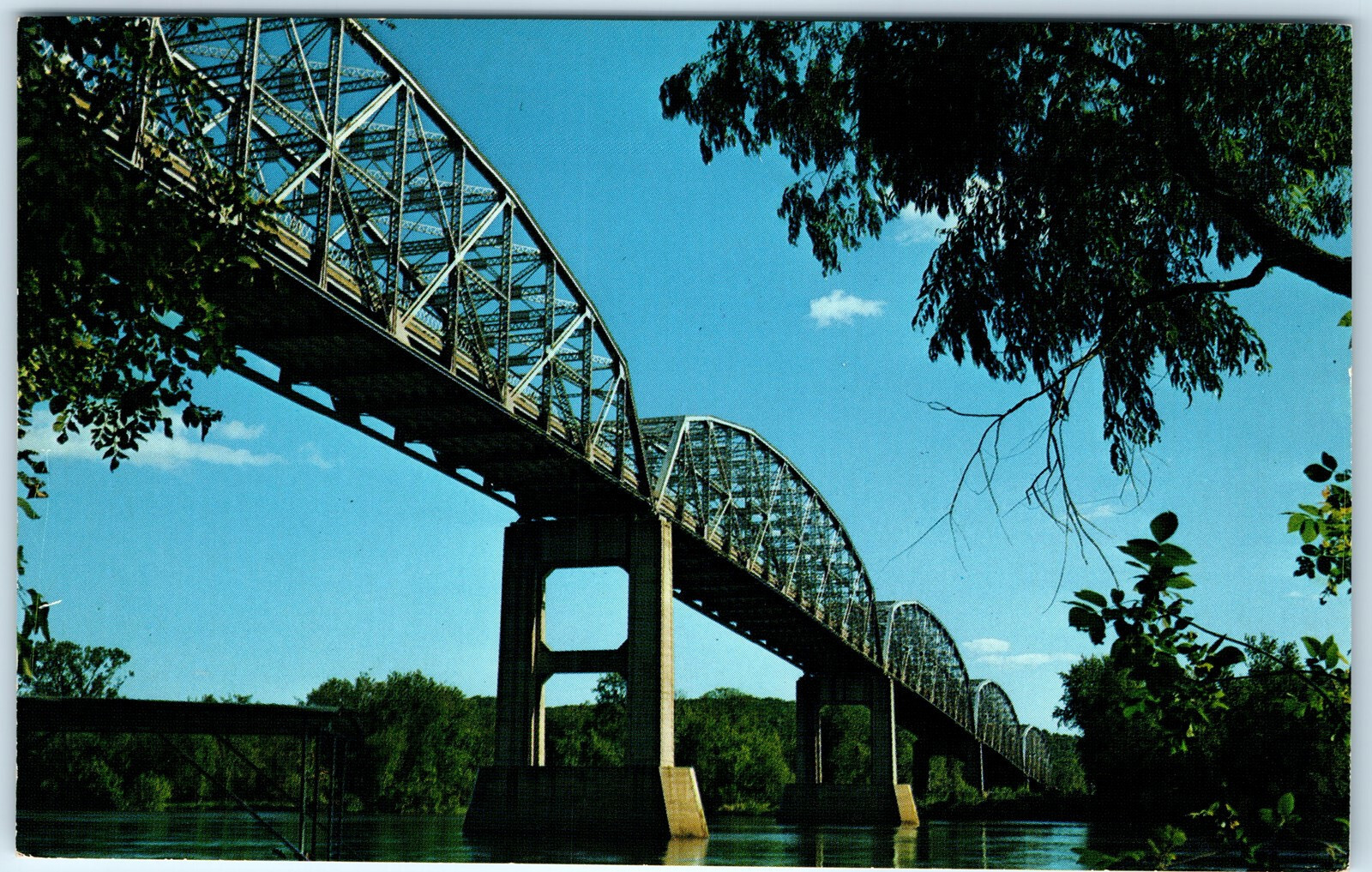 c1960s McGregor, IA Wisconsin River Bridge Hwy 18 35 Pikes Peak ...