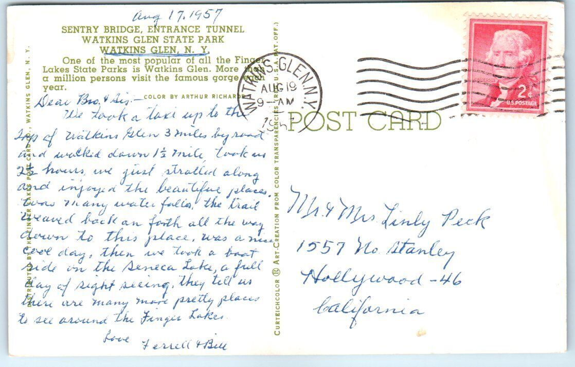 Sentry Bridge, Entrance Tunnel, Watkins Glen State Park - Watkins Glen ...