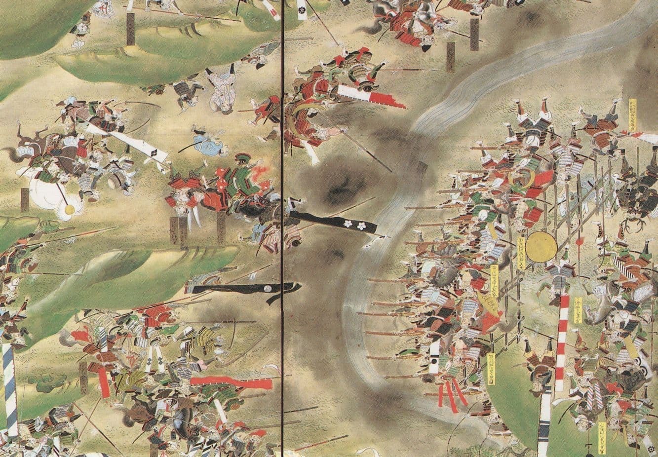 Medieval Battle Of Nagashino Nagoya Museum Japan Painting Postcard ...