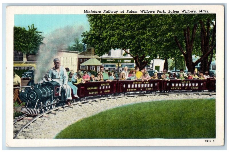 c1930's Miniature Railway Salem Willows Park Railroad Train Willows MA ...