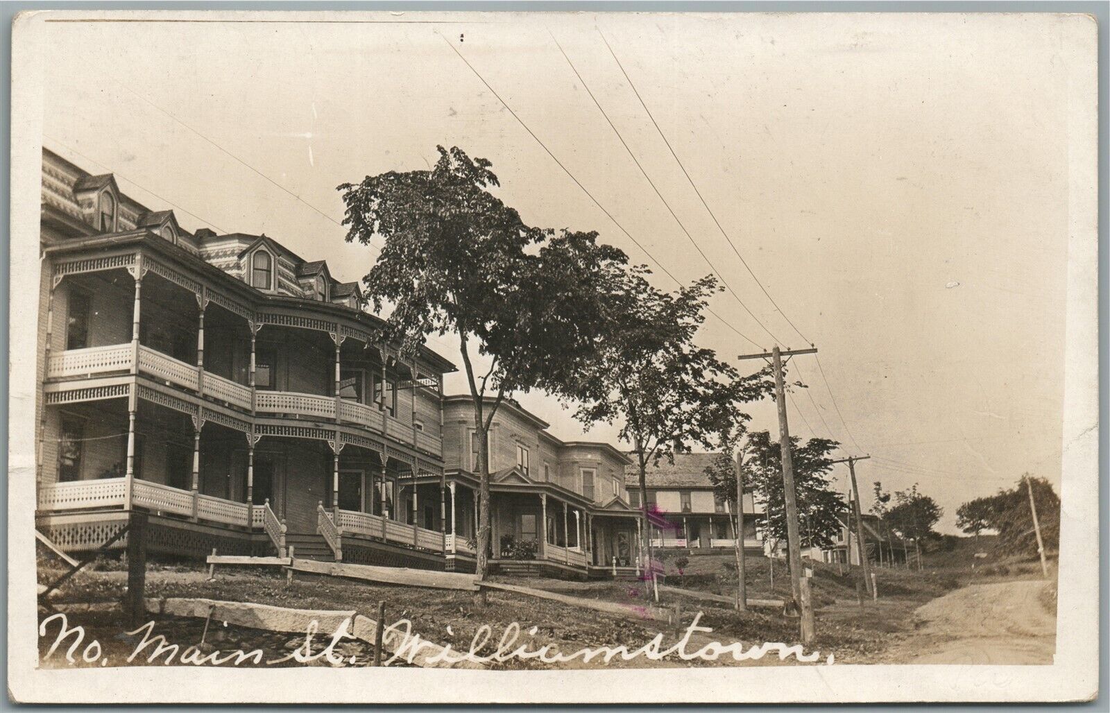 Williamstown VT NO. Main Street Antique Real Photo Postcard Rppc ...