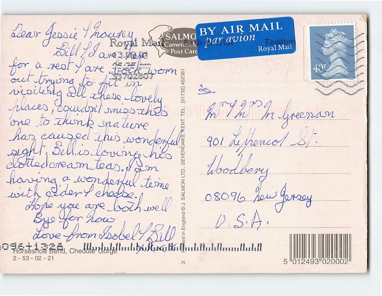 Postcard Horseshoe Bend, Cheddar Gorge, Cheddar, England | Europe ...