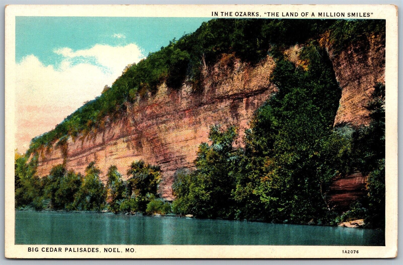 Vtg Noel Missouri MO Big Cedar Palisades In The Ozarks 1920s View ...